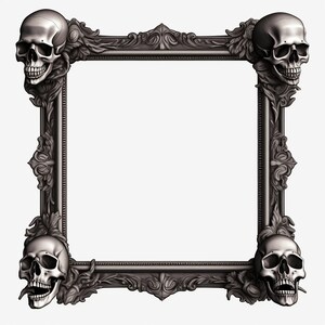 10 Skeleton Frames - Skull Frames - Digital Images - Etsy
