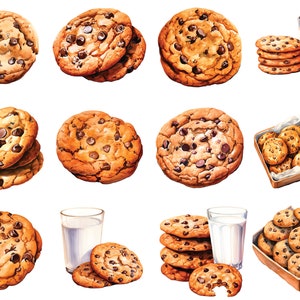50 Watercolor Cookie Clipart Bundle - PNG Format - Etsy