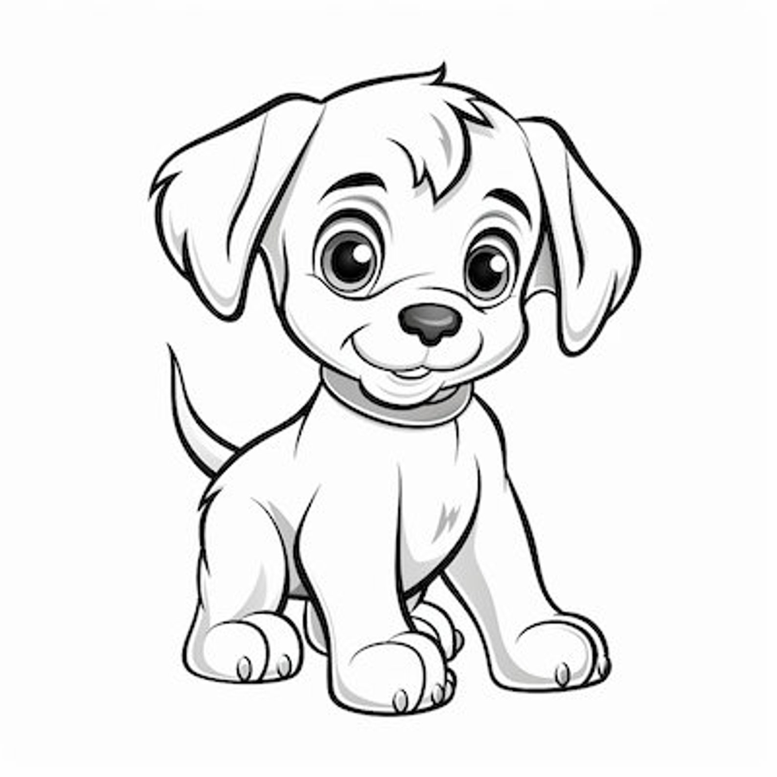 10 Dog / Puppy Coloring Pages for Kids - Etsy