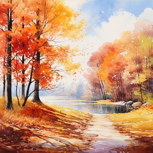 20 Water Color Fall / Autumn Illustrations - Etsy