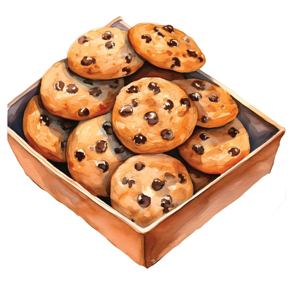 50 Watercolor Cookie Clipart Bundle PNG Format - Etsy