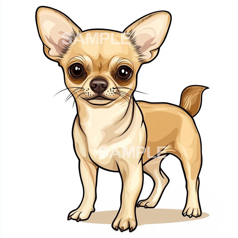 Cartoon Chihuahua Clipart - Etsy