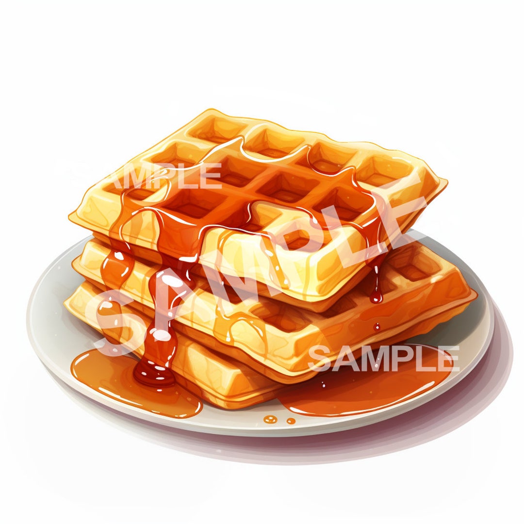 Waffles Clipart PNG Format, Commercial Use Approved - Etsy