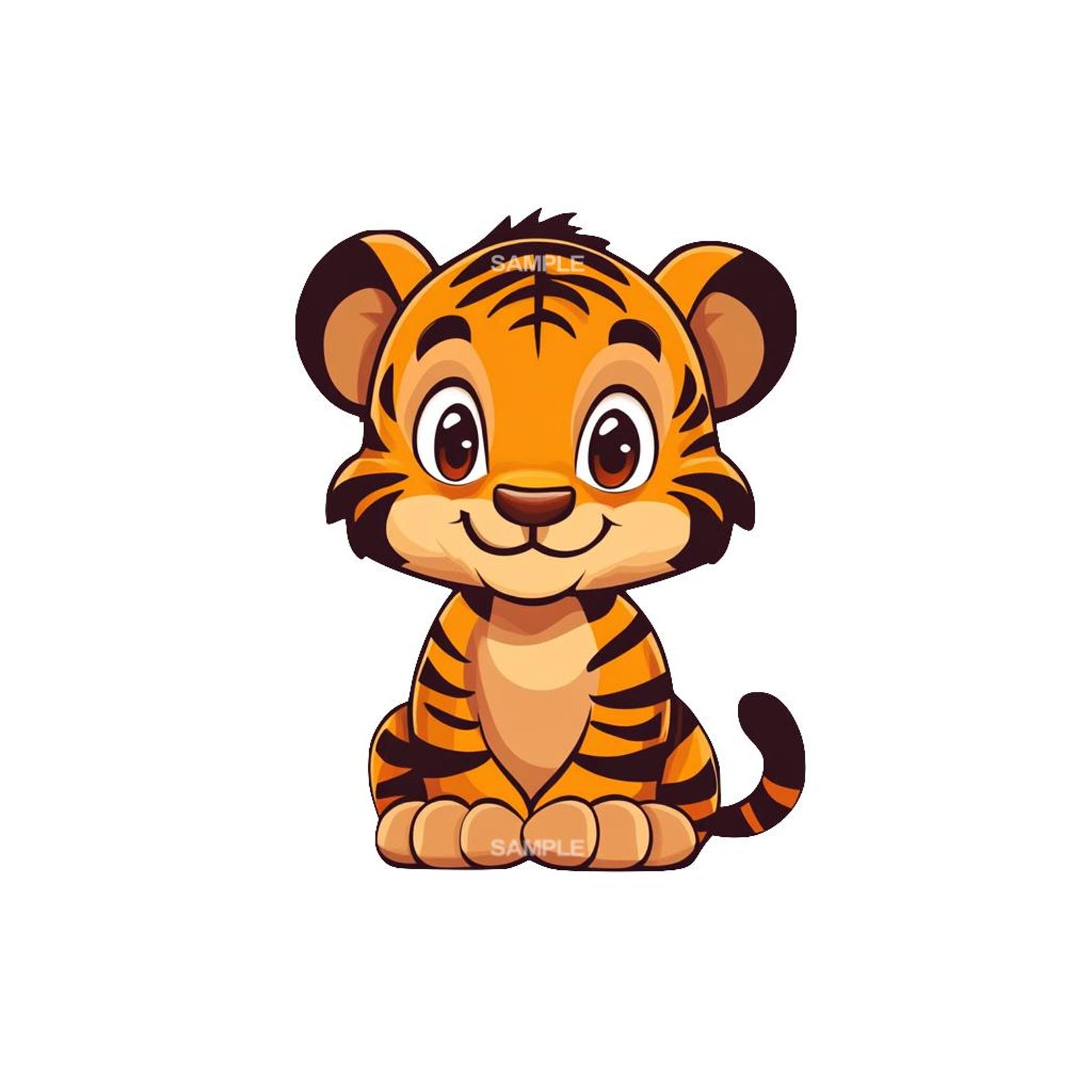 Jungle Tiger Clipart | Wild Animal PNG Files (digital Download) - Etsy