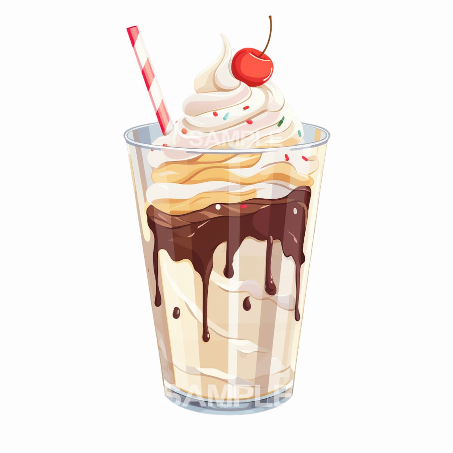 Milkshake Clipart - PNG Format, Commercial Use Approved - Etsy