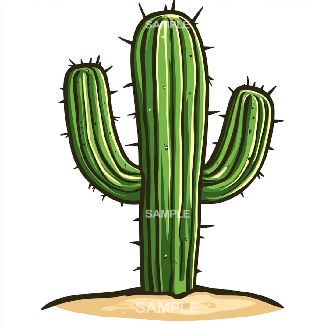 Cactus Clipart - PNG - Etsy