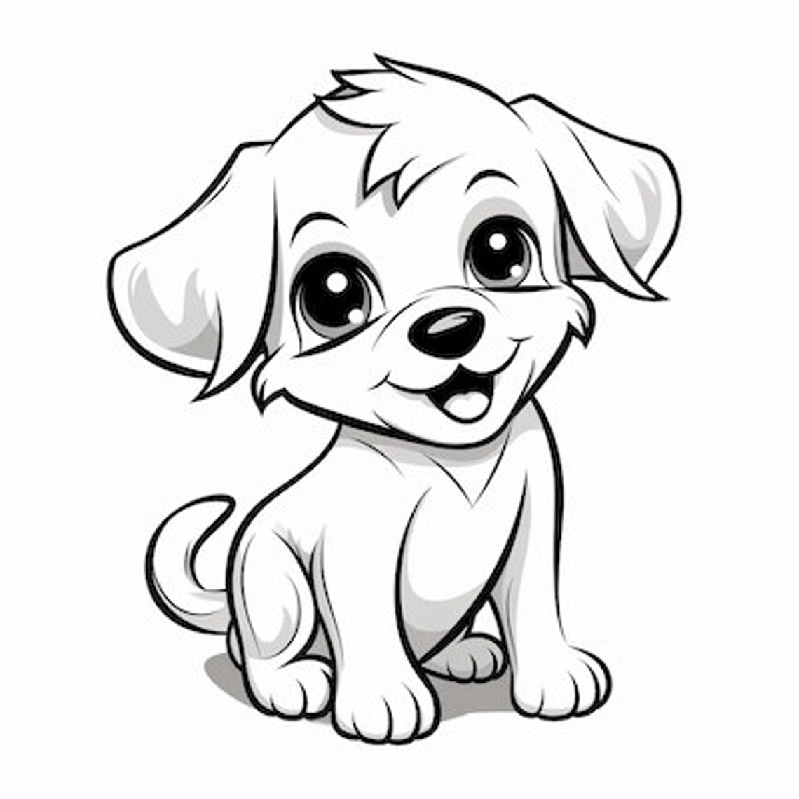 10 Dog / Puppy Coloring Pages for Kids - Etsy