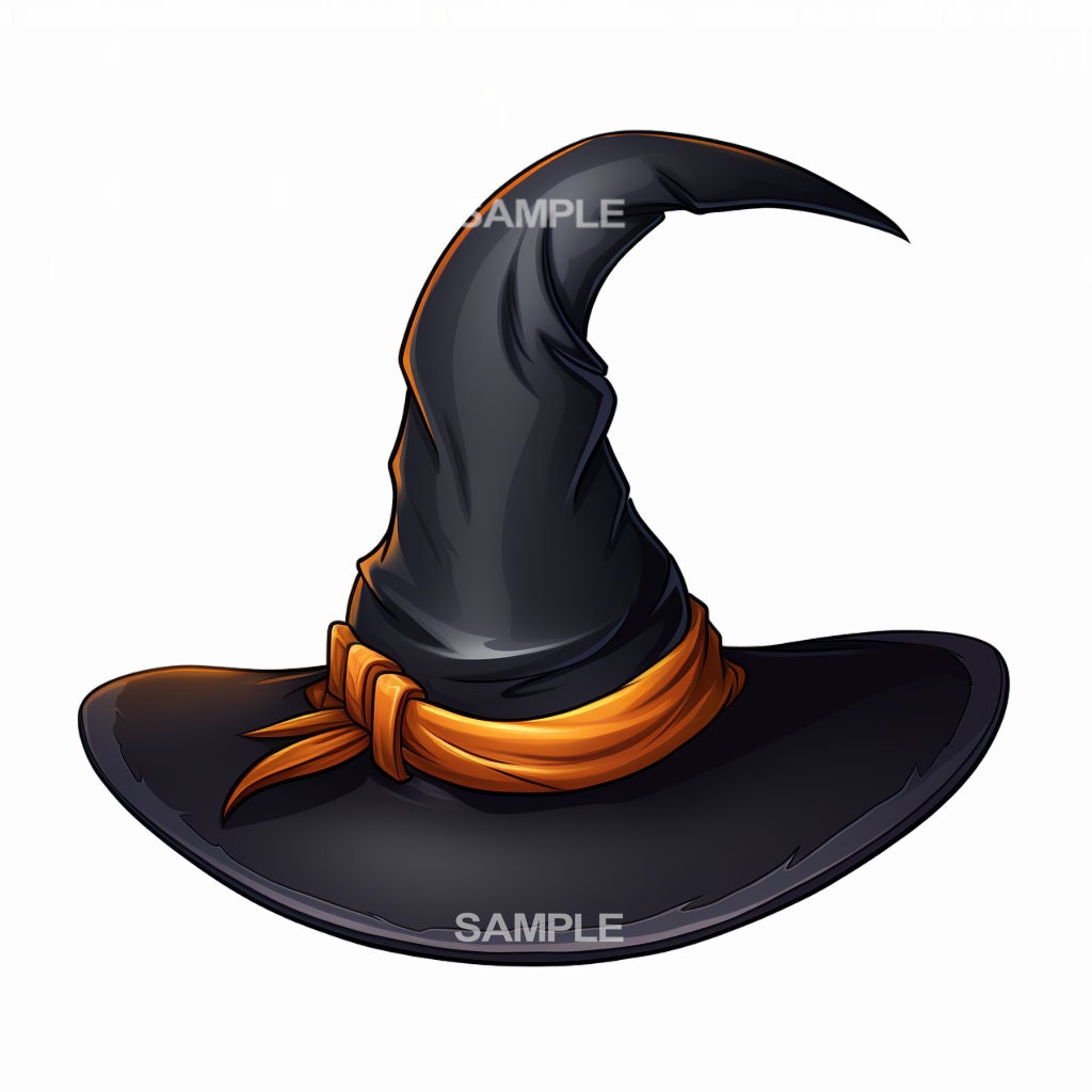 Witches Hat Clipart HD PNG - Etsy