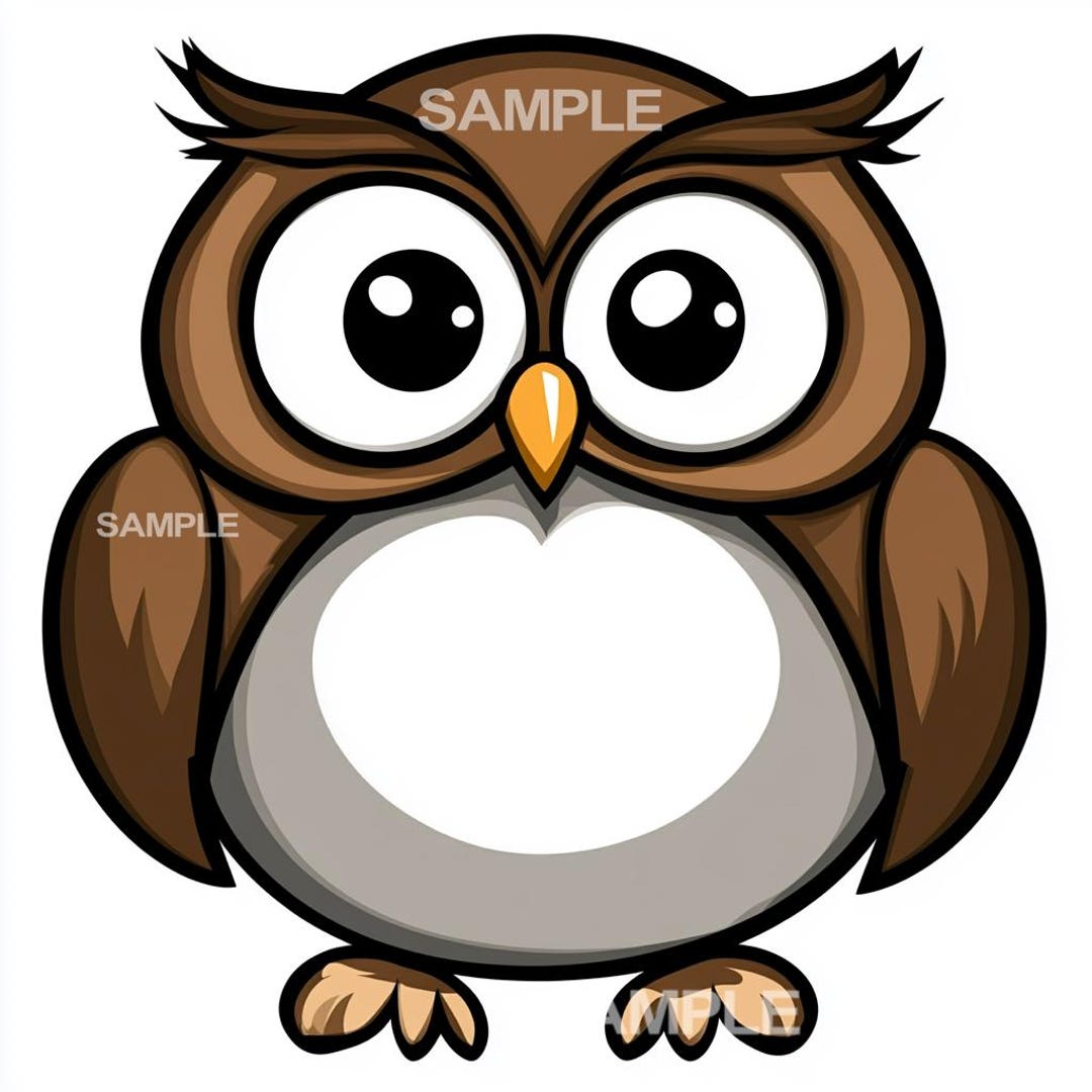 Cute Owl Clipart- Cute Bird -PNG Image for Personal or Commercial Use ...
