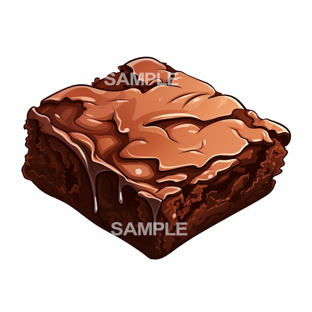 Brownie Clipart - PNG Format, Commercial Use Approved - Etsy