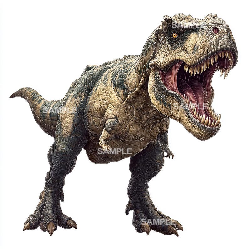 T-rex Clipart - Dinosaur Clipart - PNG Format - Etsy