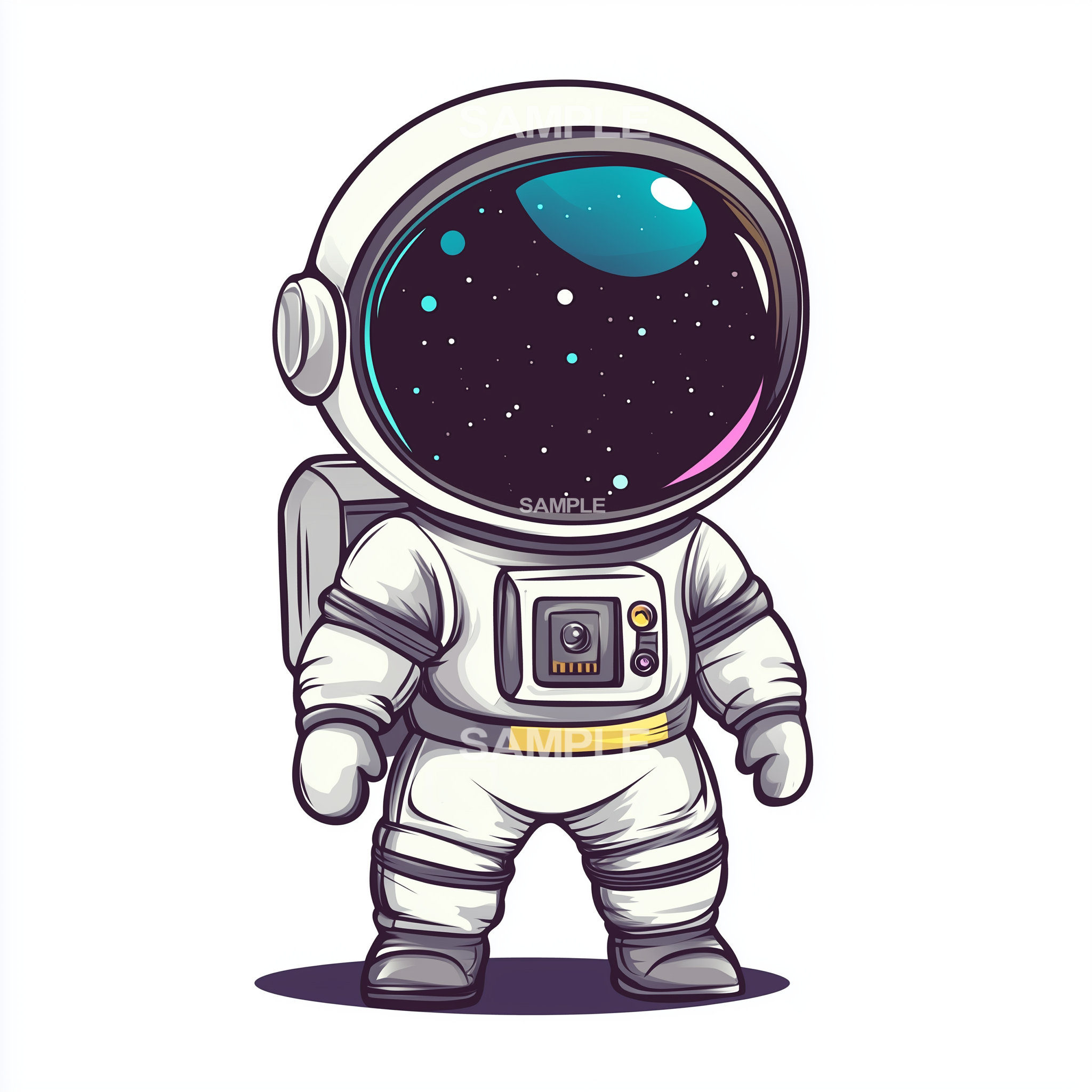 Cute Spaceman / Astronaut Clipart - High Quality- PNG Format ...