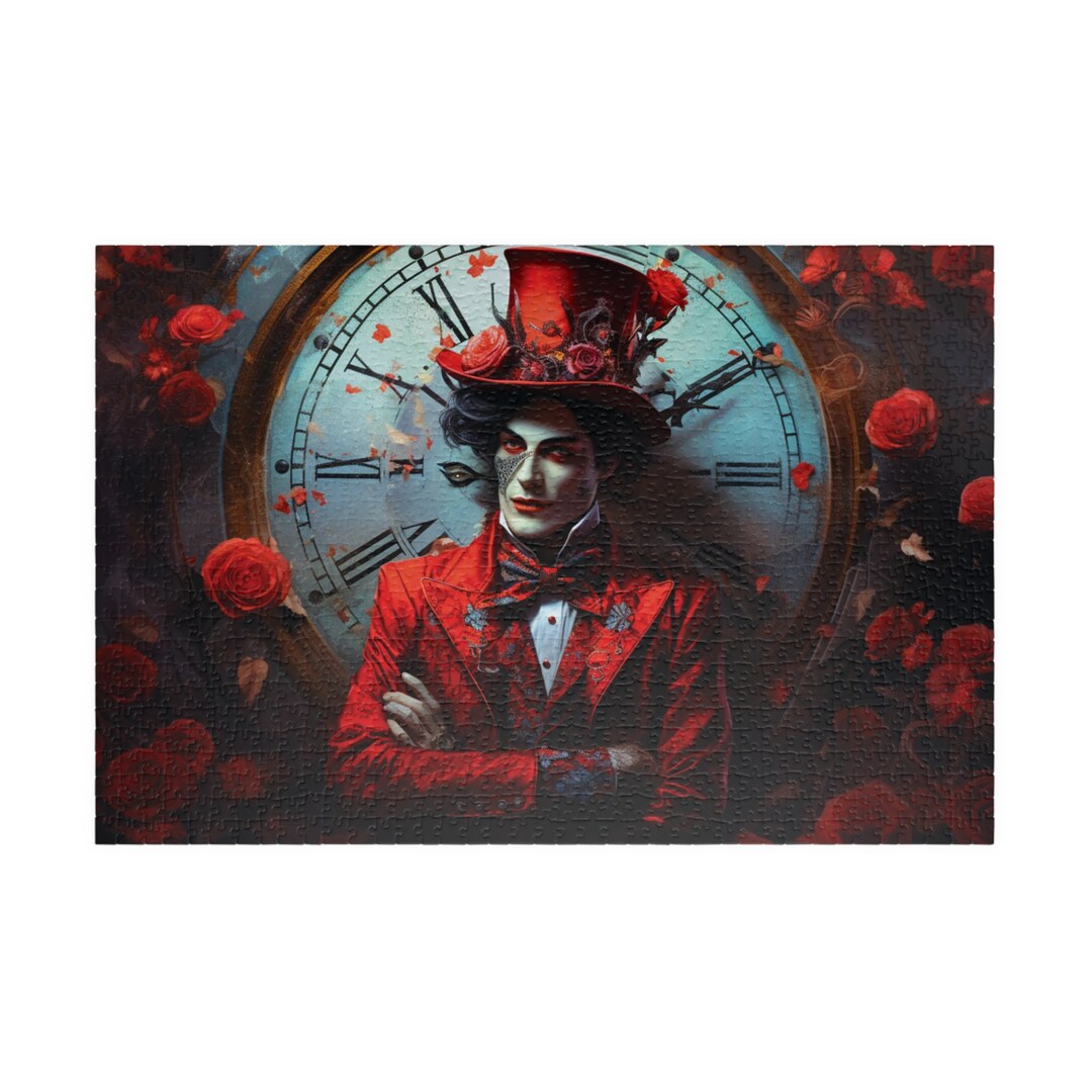 Red Rose Hatter, Available in 110, 252, 500, and 1,014 Pieces, Alice in ...
