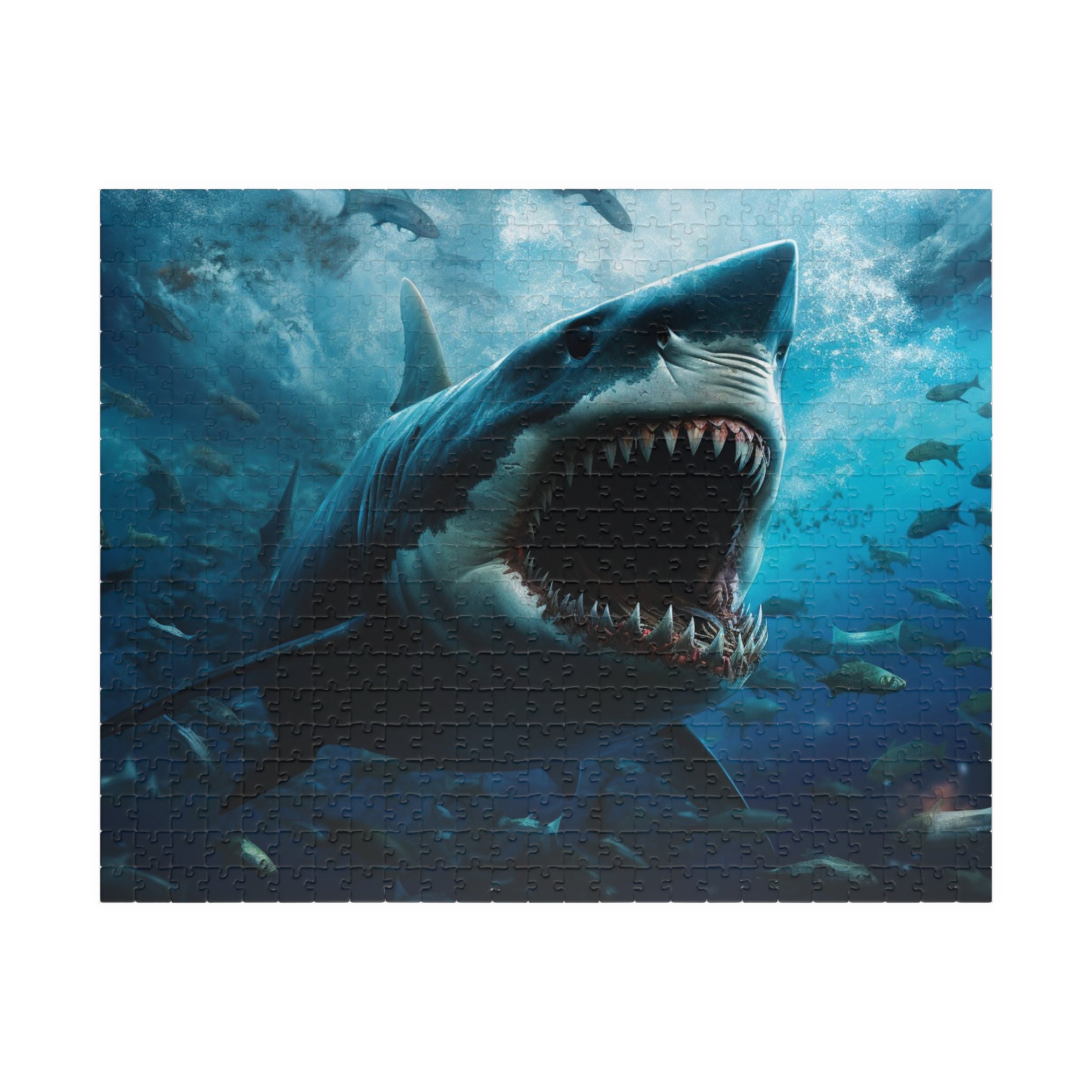 Killer Shark, Available in 110, 252, 500, and 1,014 Pieces, Frightening ...