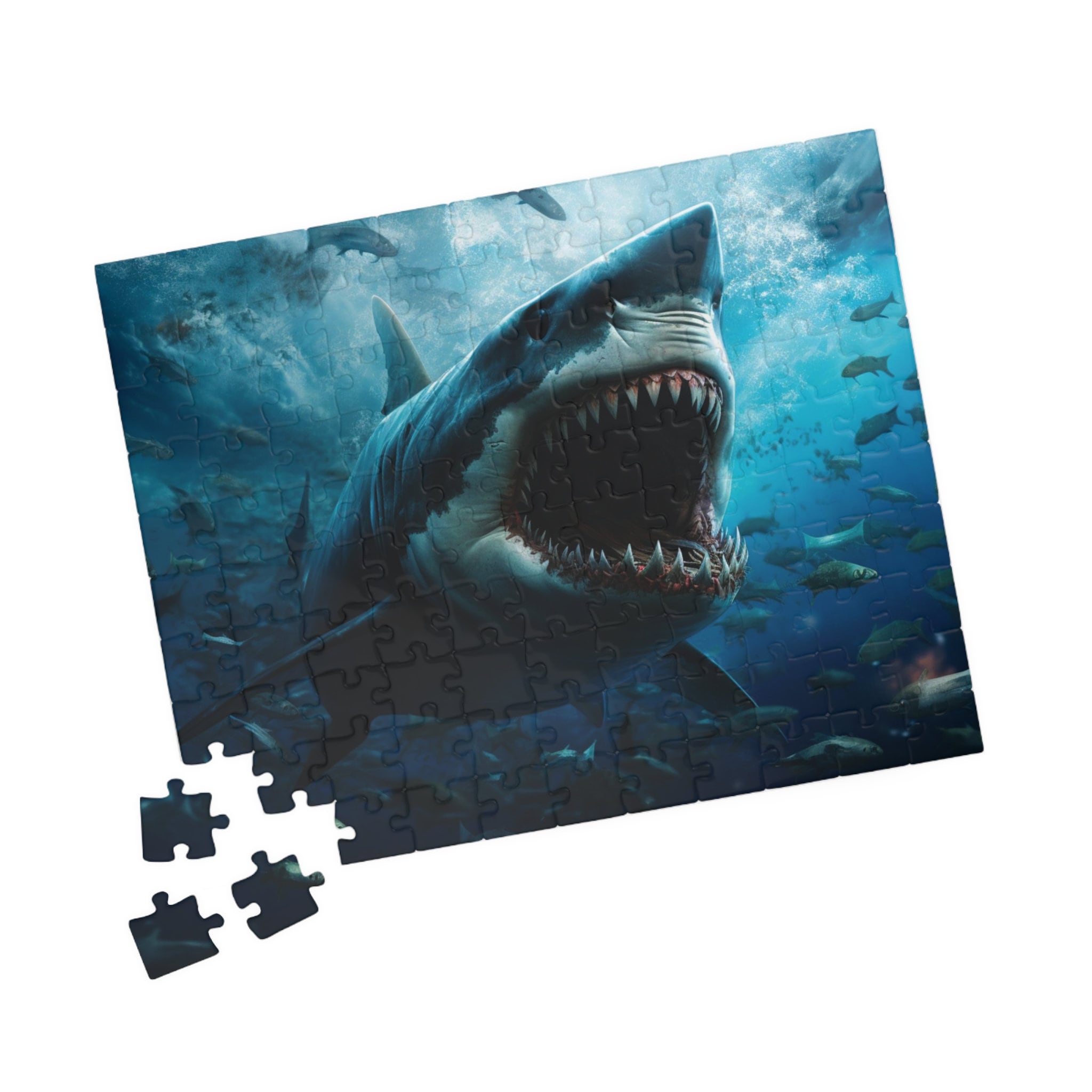 Killer Shark, Available in 110, 252, 500, and 1,014 Pieces, Frightening ...