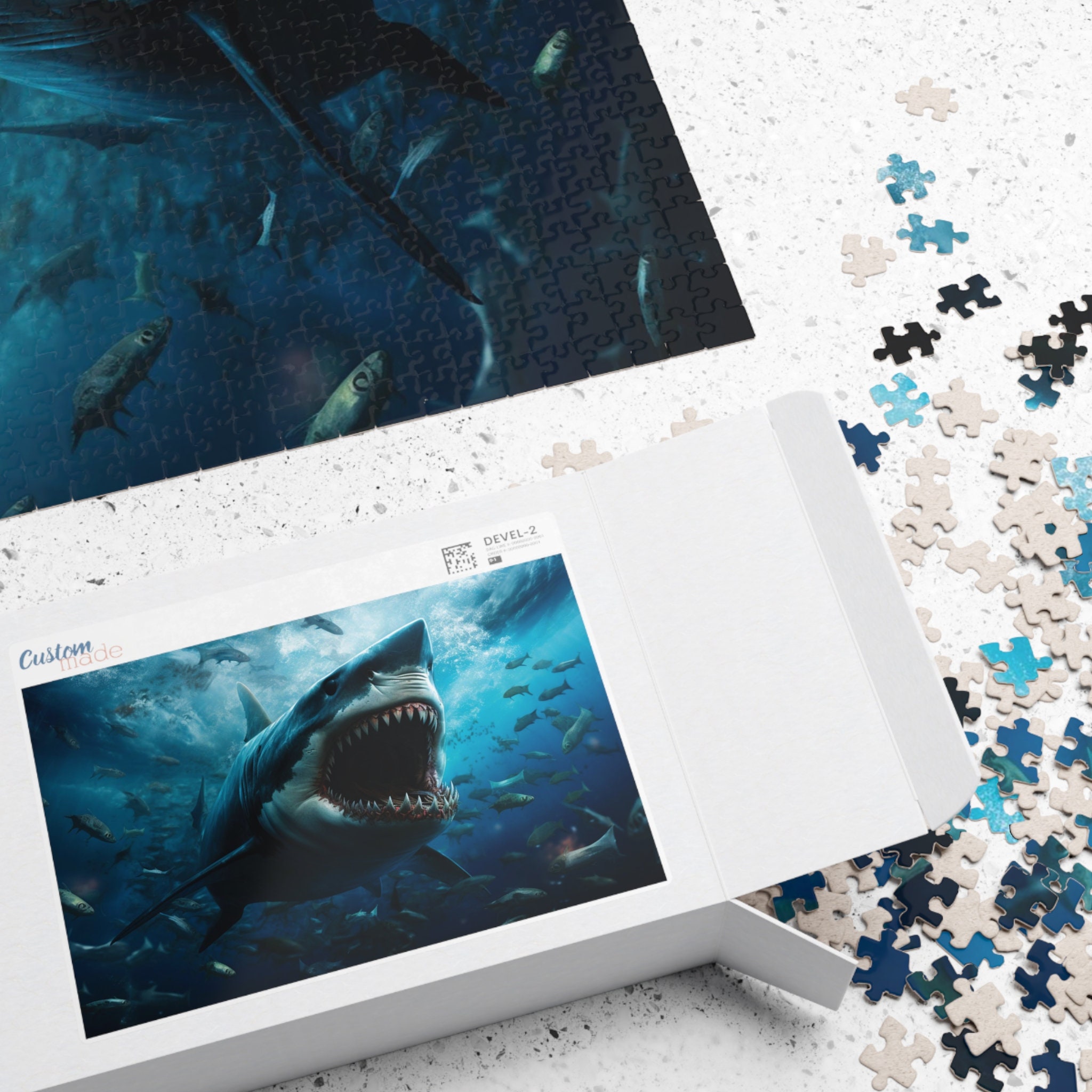 Killer Shark, Available in 110, 252, 500, and 1,014 Pieces, Frightening ...