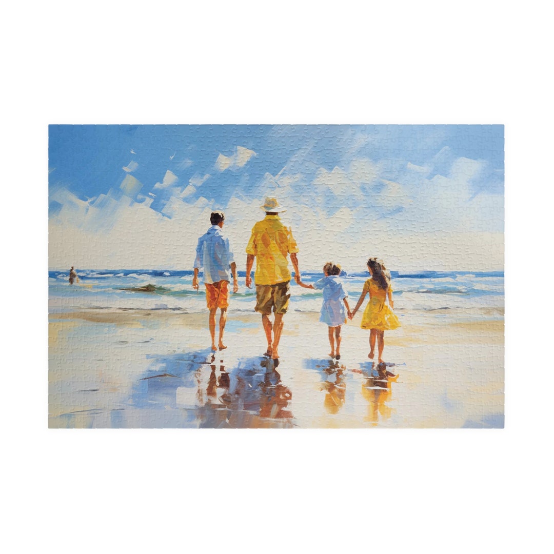 Daddy's Day at the Beach, Available in 110, 252, 500, and 1,014 Pieces ...