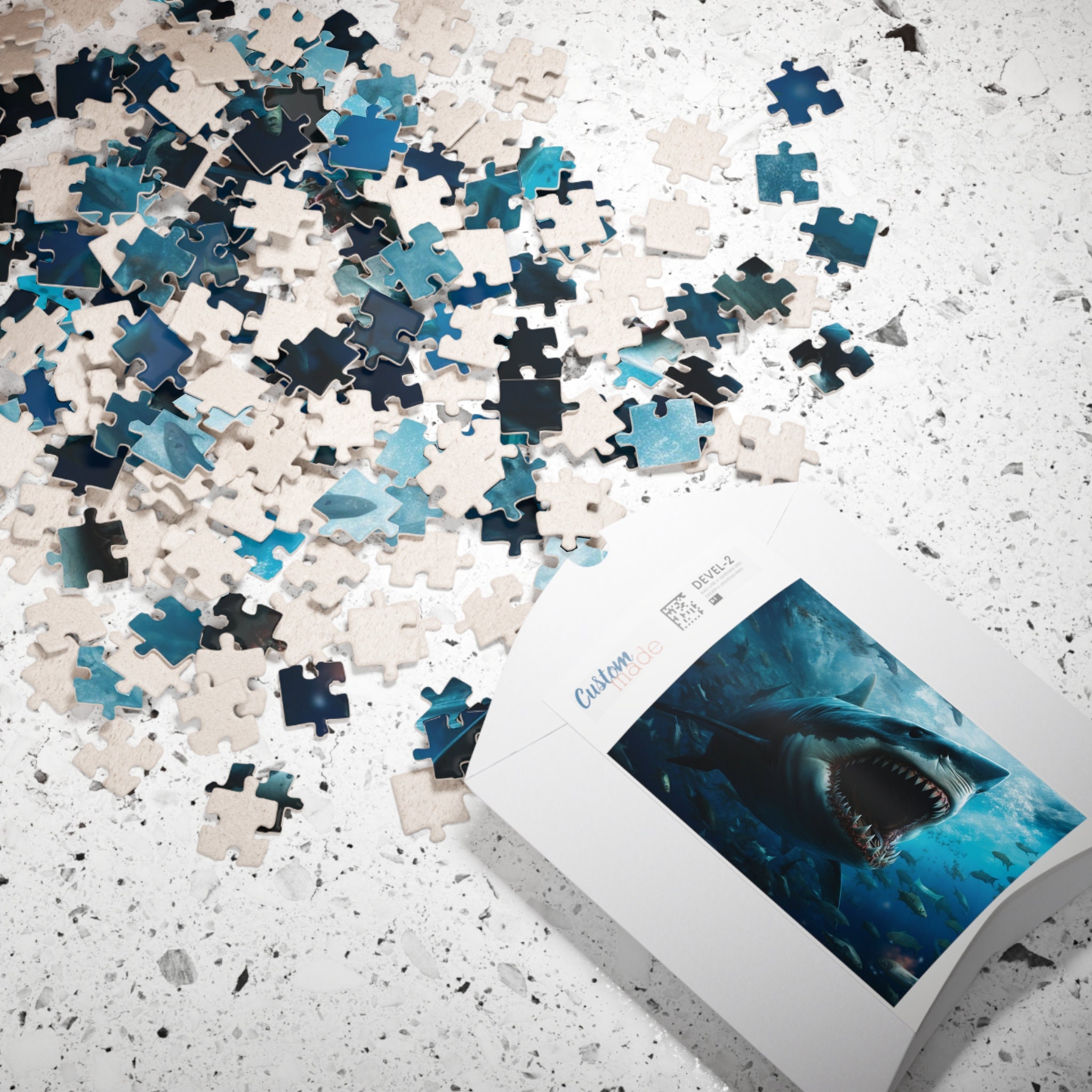 Killer Shark, Available in 110, 252, 500, and 1,014 Pieces, Frightening ...