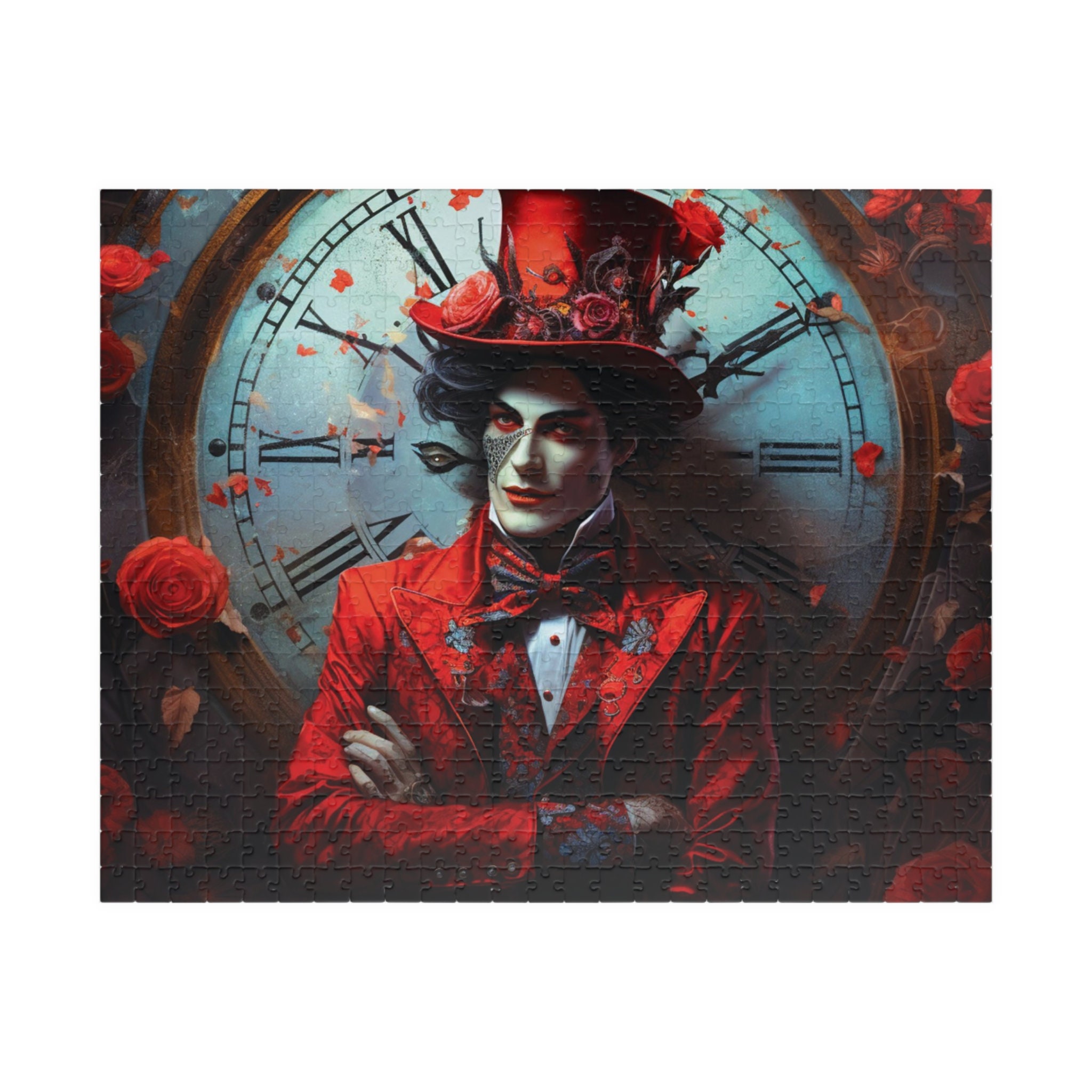 Red Rose Hatter, Available in 110, 252, 500, and 1,014 Pieces, Alice in ...