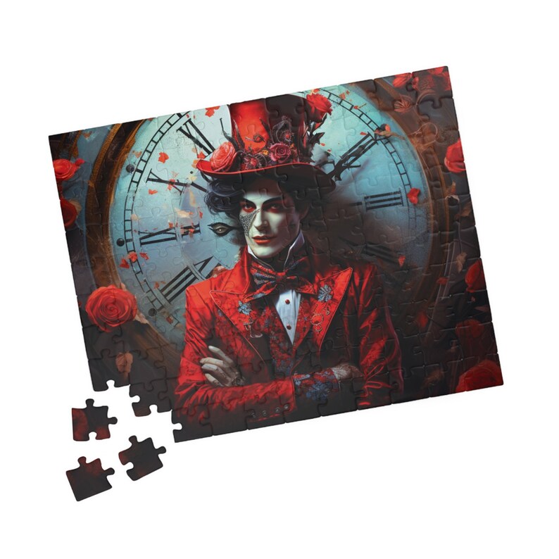 Red Rose Hatter, Available in 110, 252, 500, and 1,014 Pieces, Alice in ...