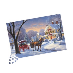 Riding in a Winter Wonderland, Available in 110, 252, 500, and 1,014 ...
