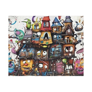 Monster House Madness, Available in 110, 252, 500, and 1,014 Pieces ...