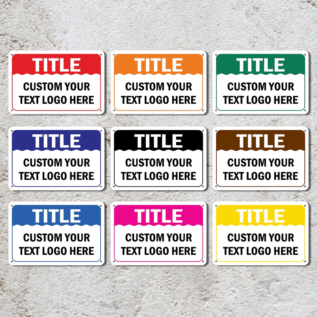 Custom Outdoor Metal Sign Personalized Warning Sign - Etsy