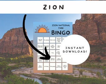 National Park Bingo - Yellowstone - Etsy