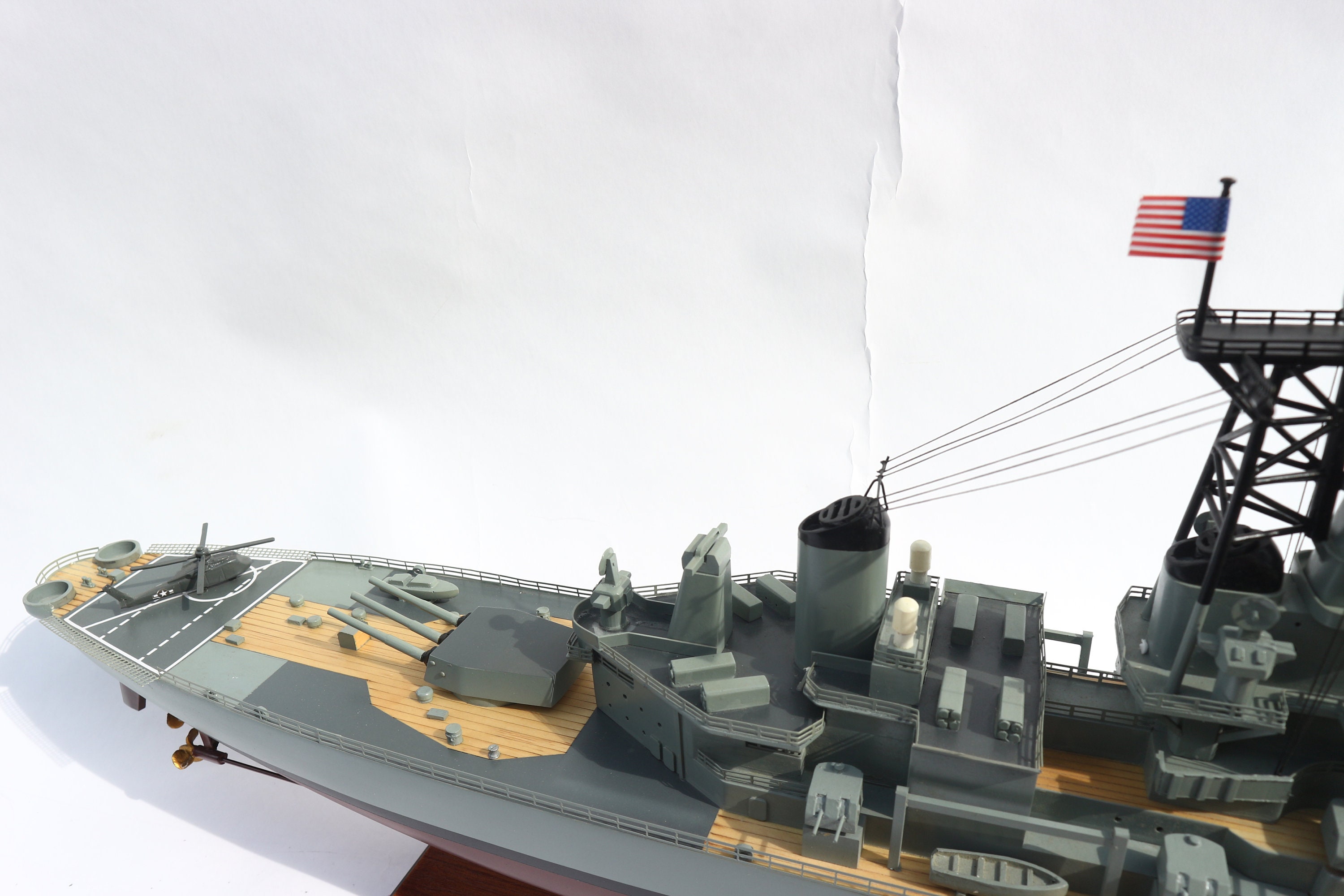 USS NEW JERSEY BB62 / Ship Model / Handmade / Compass Models - Etsy