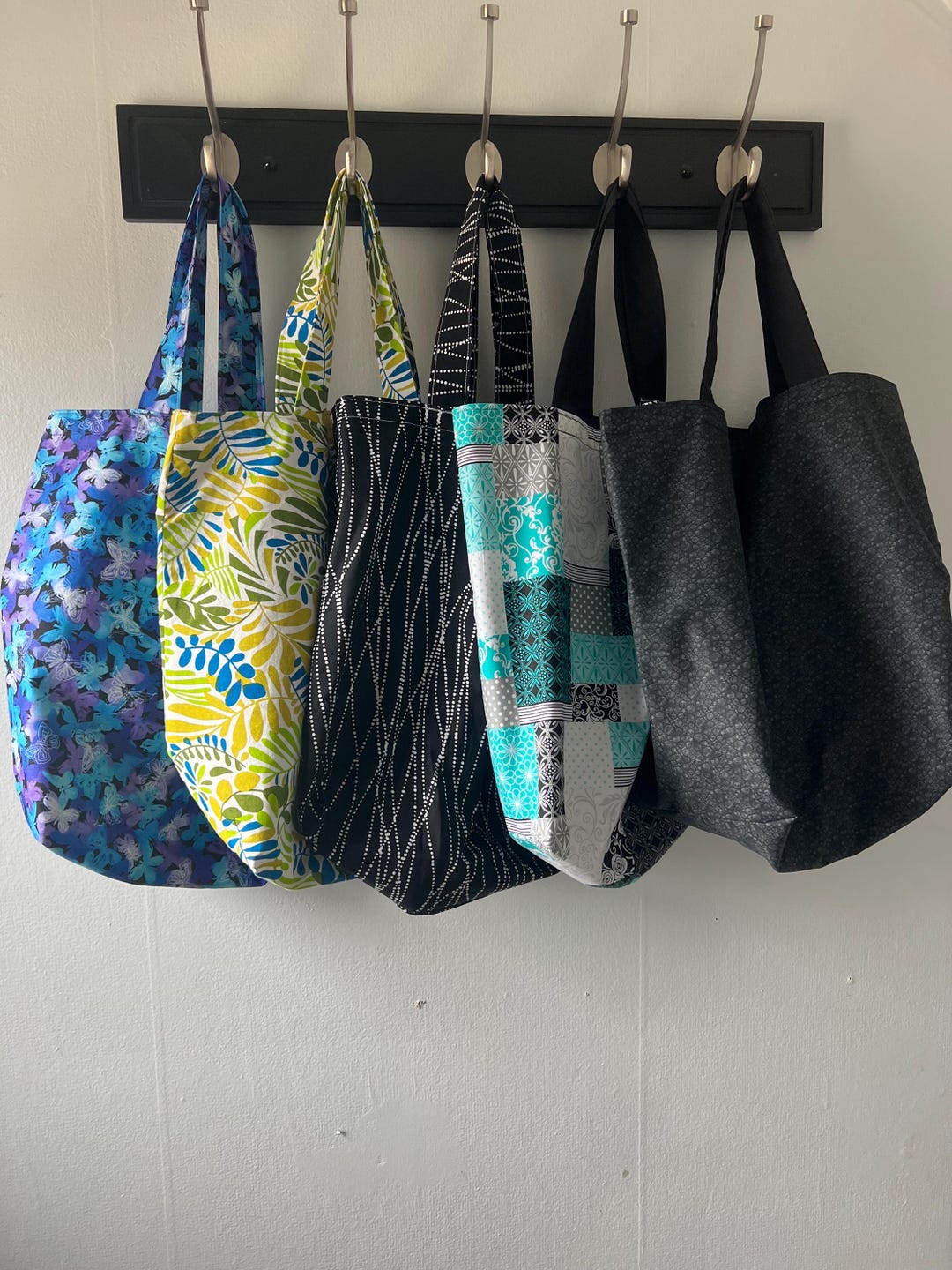 Reversible Cotton Tote Bag: Multi-purpose Reusable Grocery Bag - Etsy