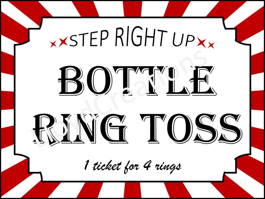 Carnival Signs Instant Digital Download - Etsy