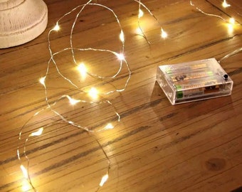 12 Pack (2m)led Twinkle Lights Battery Operated Waterproof - Etsy