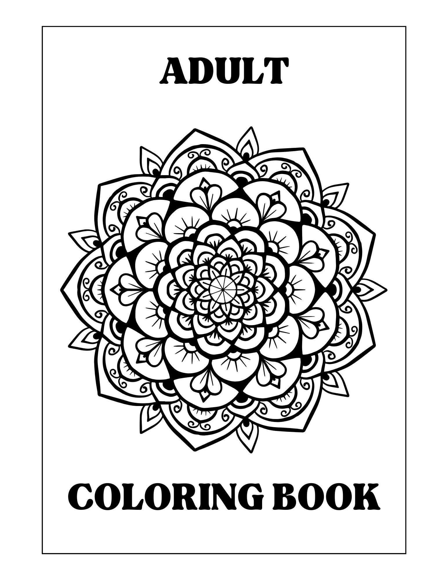 Adult Color Book Digital Download - Etsy