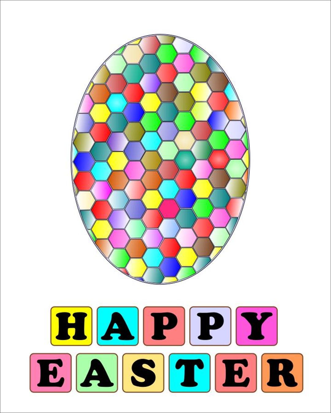 Decorated Easter Egg (digital Download) - Etsy