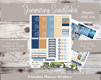 Planner Sticker Weekly Kit Printable Template Digital Sticker Sheet ...