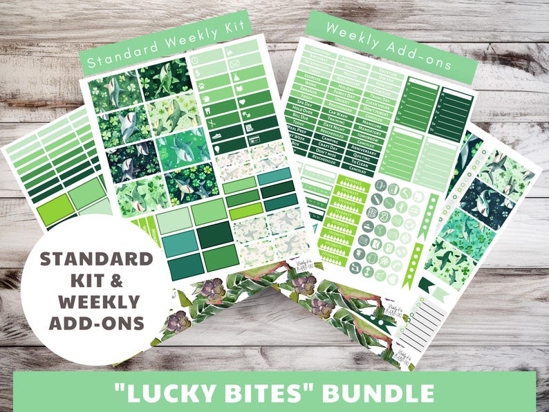 Planner Sticker Weekly Kit Printable Template Digital Sticker Sheet ...