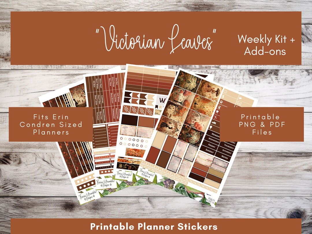 Planner Sticker Weekly Kit Printable Template Digital Sticker - Etsy