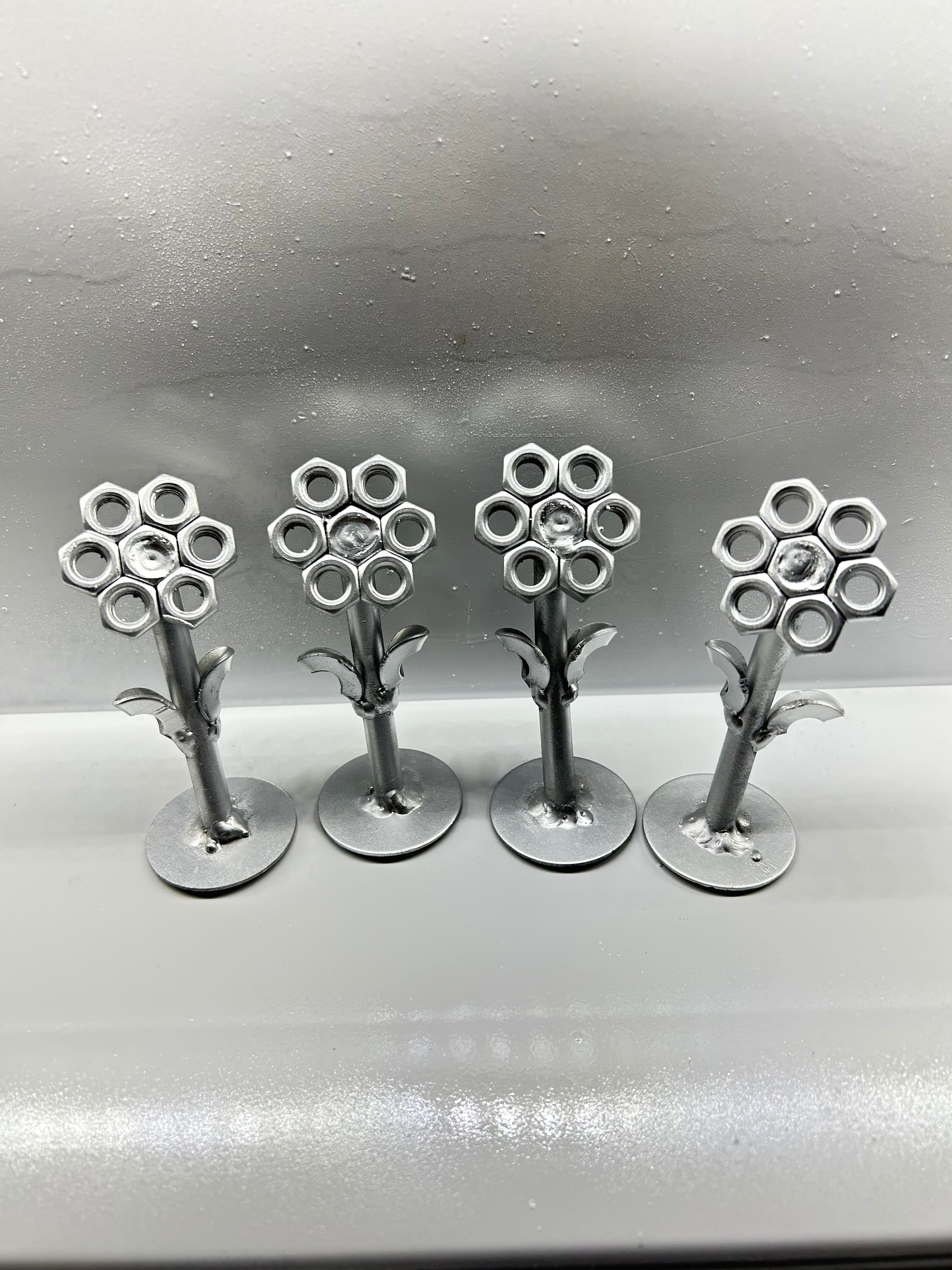 Handmade Welded Flower 4 Pack - Etsy