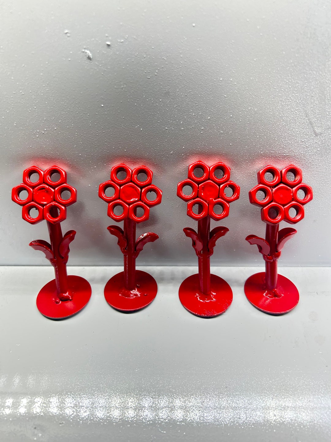 Handmade Welded Flower 4 Pack - Etsy