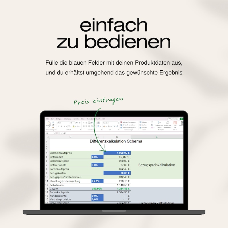 Trade Calculation Excel Template Selling Price, Cost Price, Profit ...