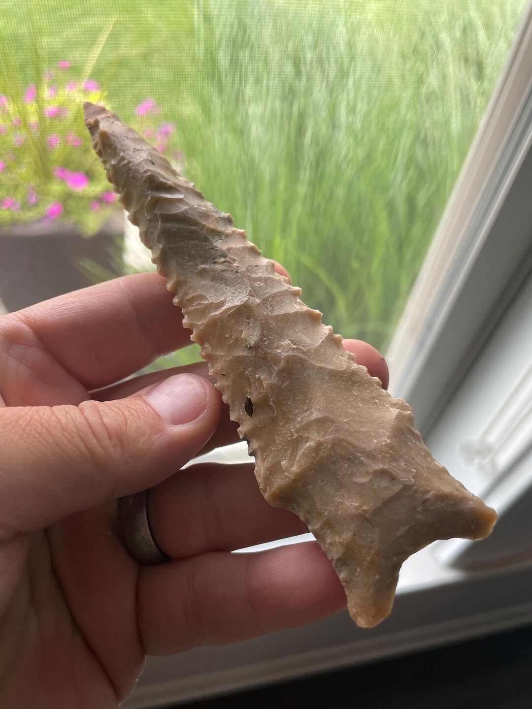 Arrowhead Point Dalton (massive) - Stone Arrowhead - Flintknapped ...