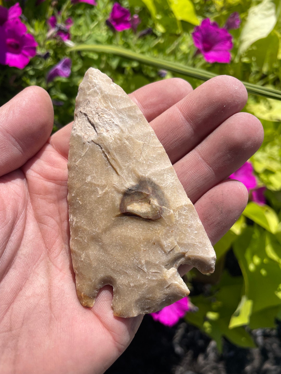 Smith Arrowhead - Stone Arrowhead - Flintknapped Arrowhead - Homemade ...