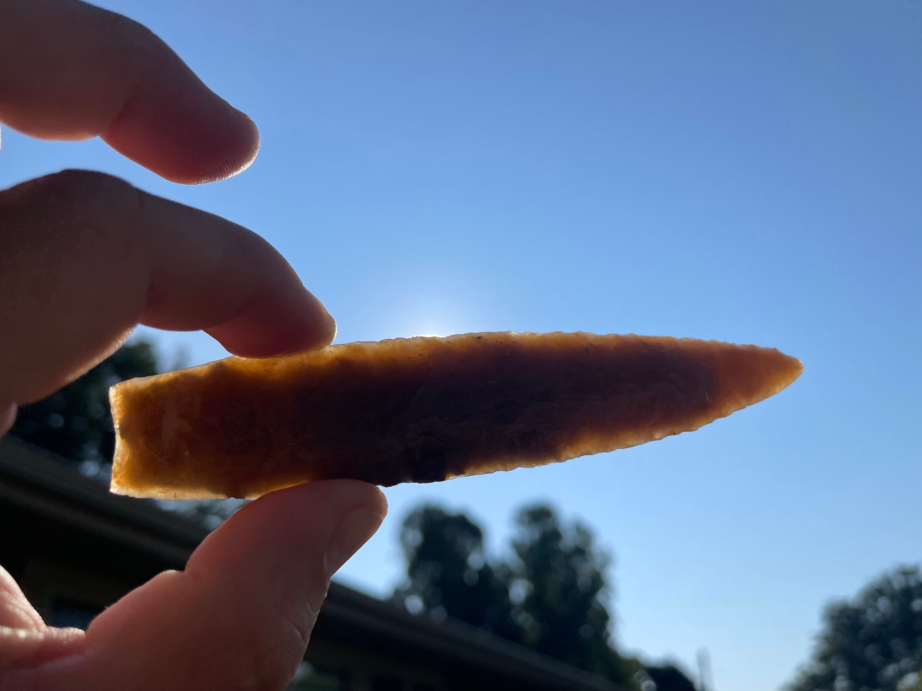 Arrowhead Point - Stone Arrowhead - Flintknapped Arrowhead - Homemade ...