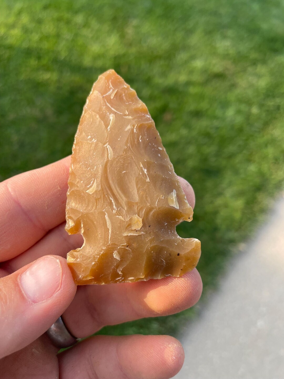 Arrowhead Point - Stone Arrowhead - Flintknapped Arrowhead - Homemade ...