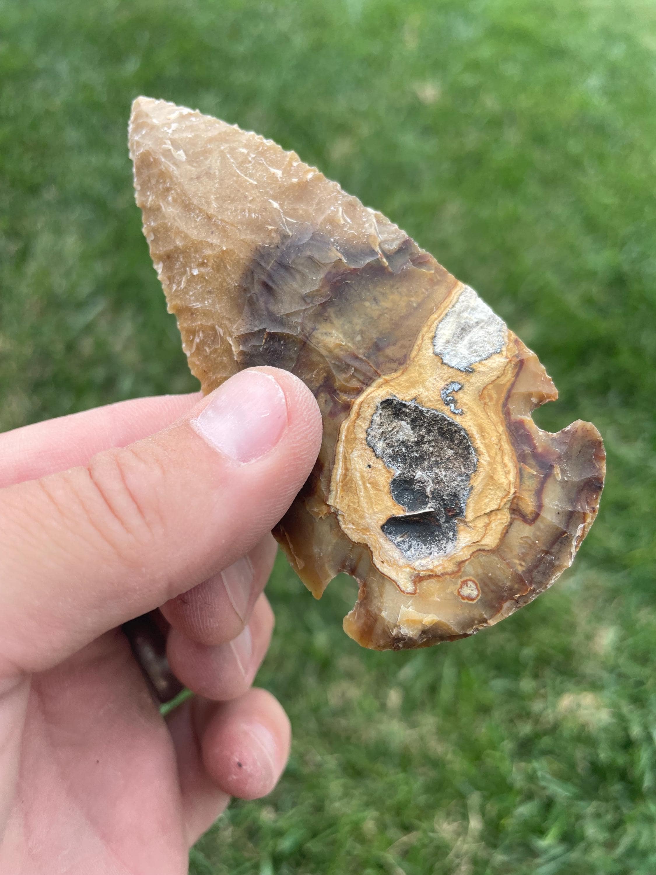 Arrowhead Point Dovetail - Stone Arrowhead - Flintknapped Arrowhead ...