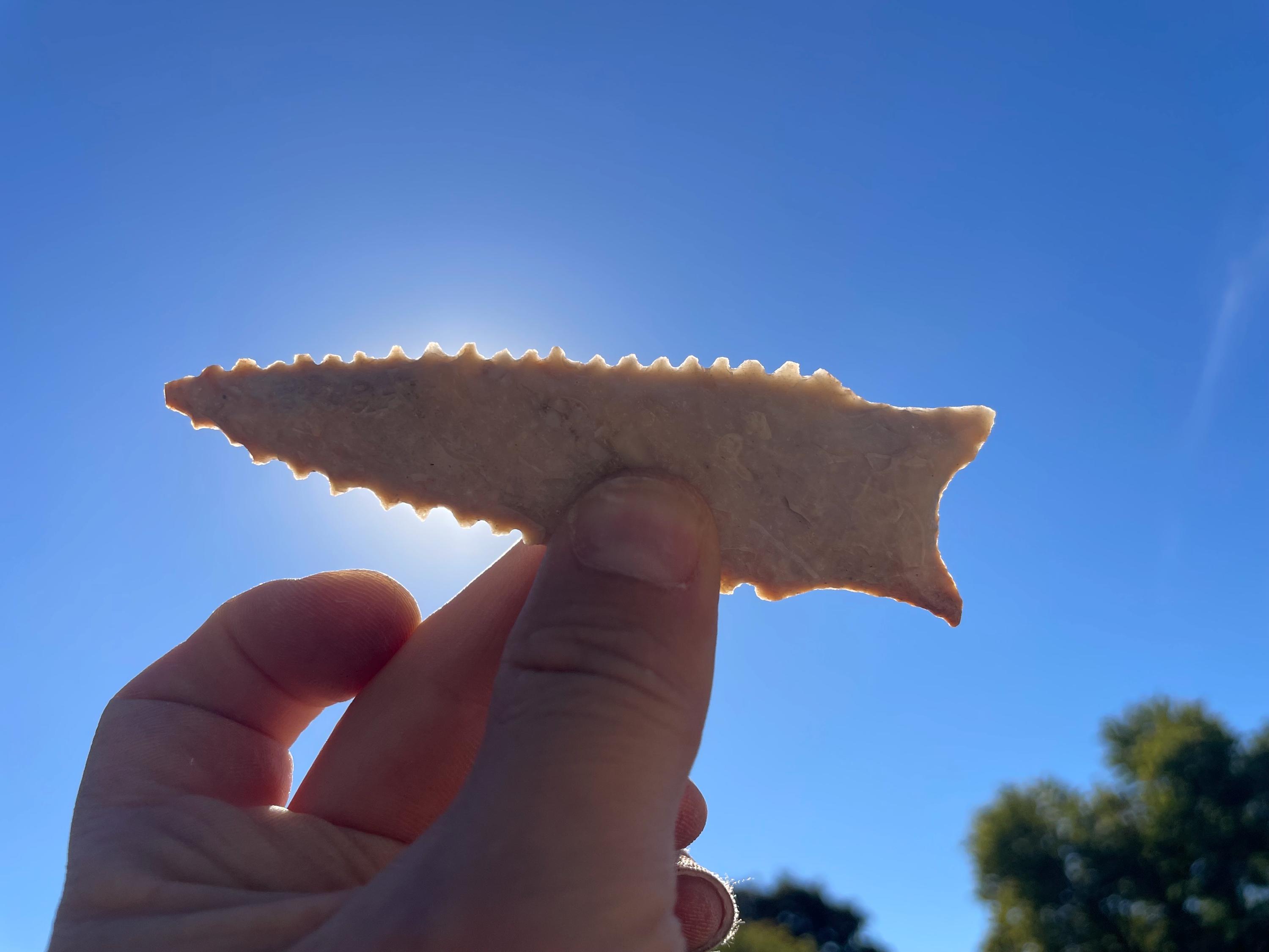 Arrowhead Point Dalton Serrated - Stone Arrowhead - Flintknapped ...