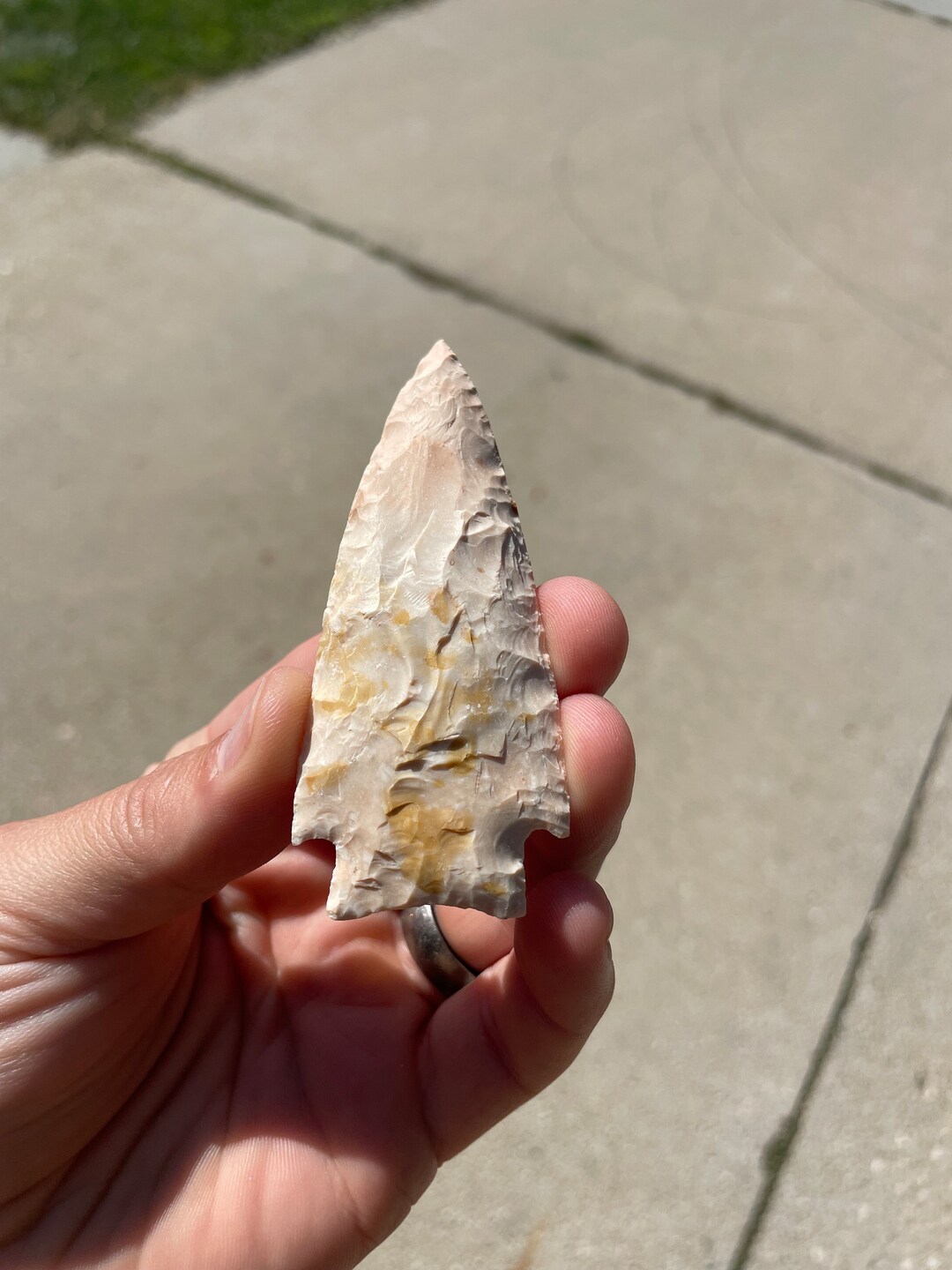 Arrowhead Point Hardin - Stone Arrowhead - Flintknapped Arrowhead ...