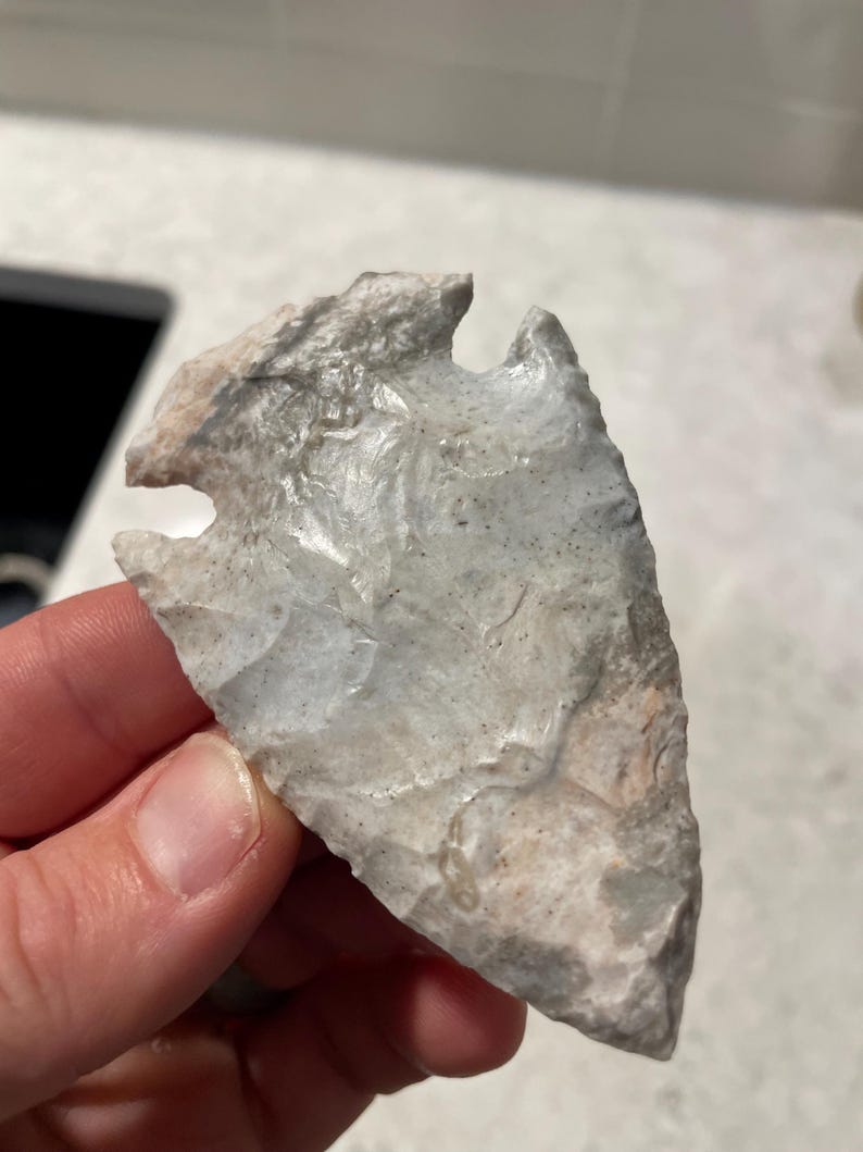 Arrowhead Point (snyders) - Stone Arrowhead - Flintknapped Arrowhead ...