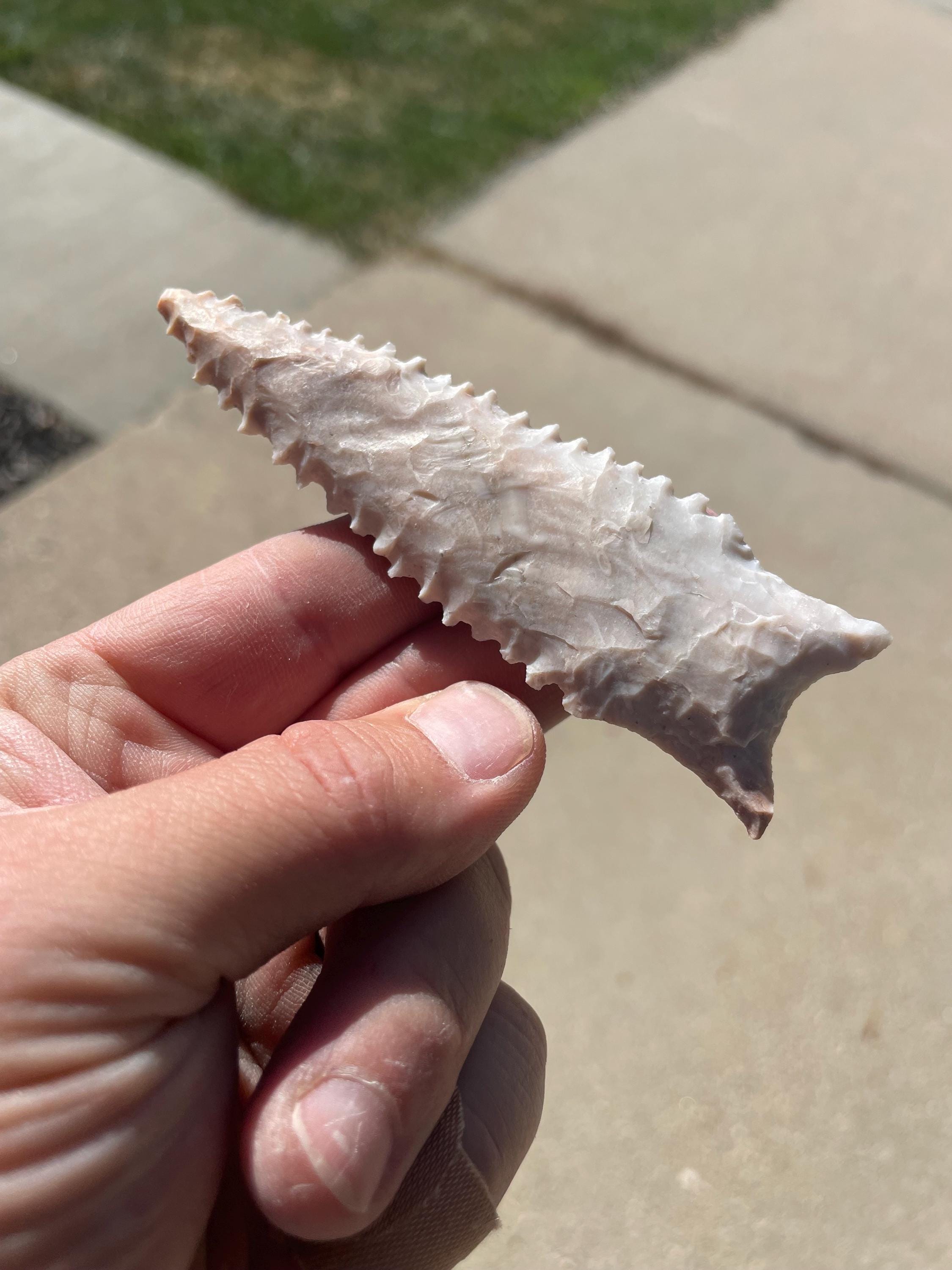 Arrowhead Point Dalton Serrated - Stone Arrowhead - Flintknapped ...