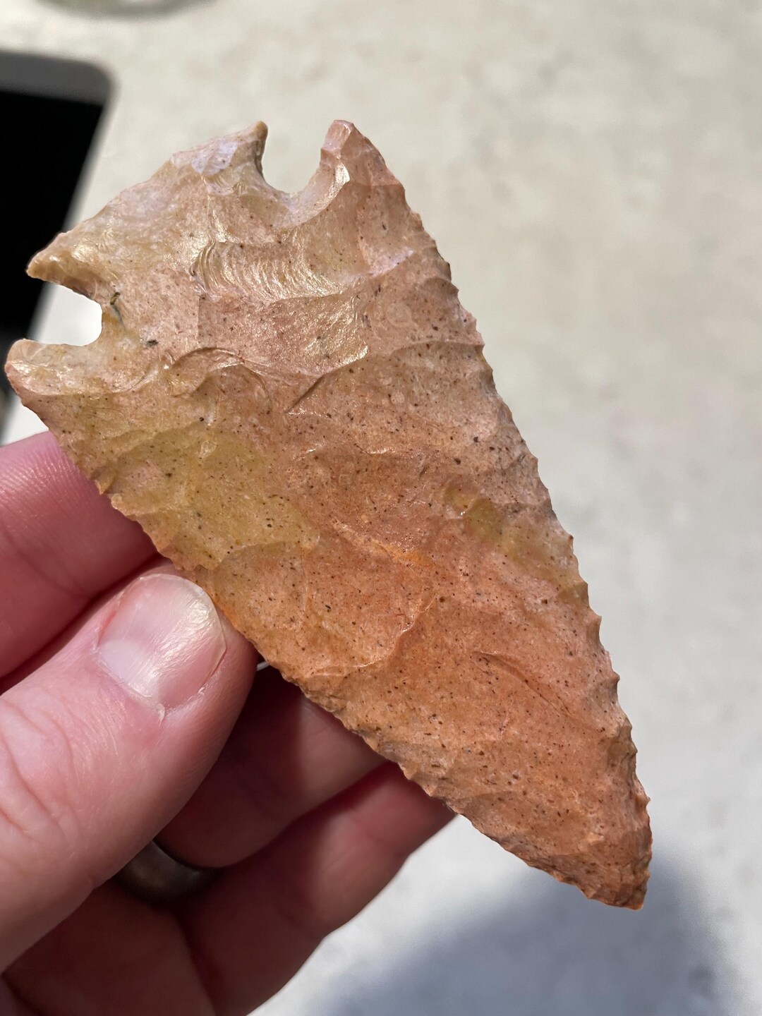 Arrowhead (snyders/hopewell) - Stone Arrowhead - Flintknapped Arrowhead ...